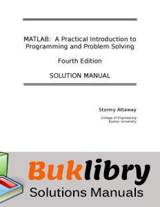 Solutions Manual of Matlab: a Practical Introduction to Programming and ...
